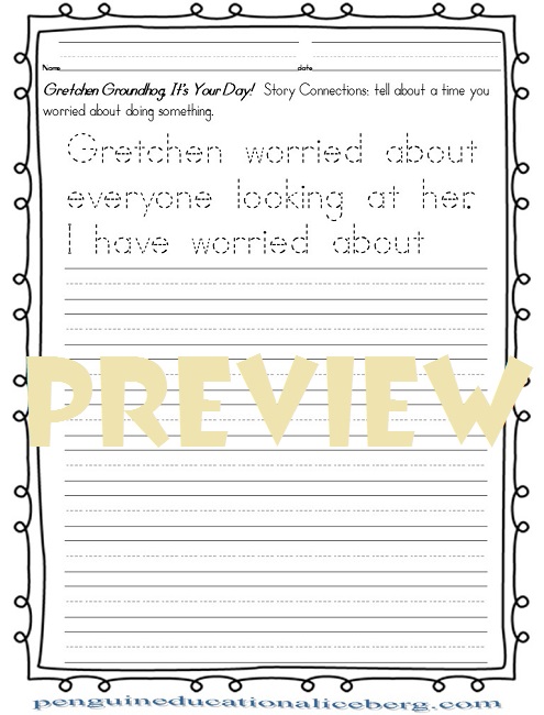 NLAGB ~ Writing Prompts for Gretchen Groundhog, It's Your Day ...