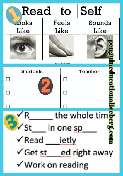 Daily 5 "I" Charts Shared Writing - Penguin Educational Iceberg